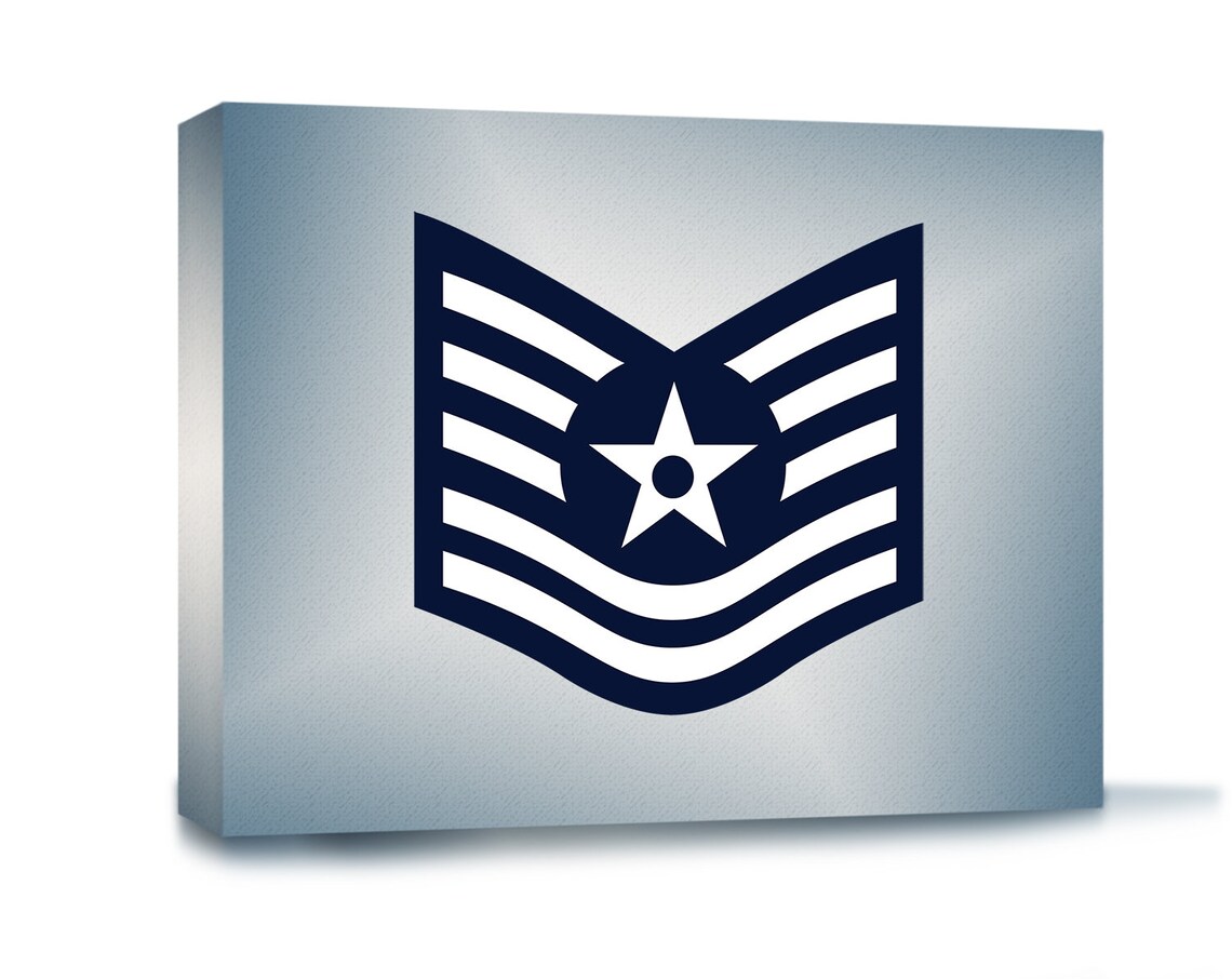 Air Force Tech Sergeant Rank Gallery Wrapped Canvas - Etsy