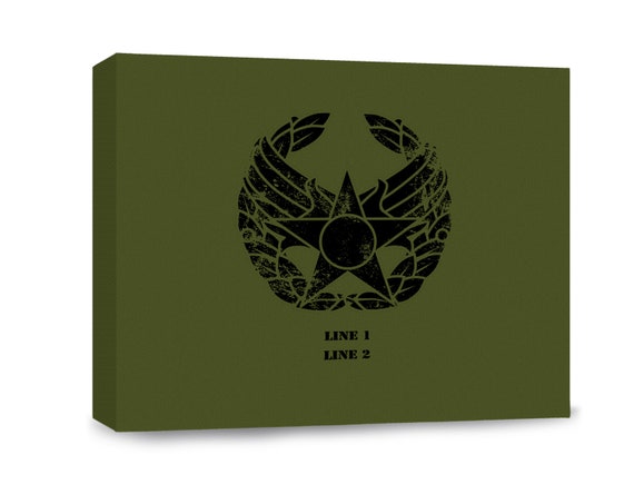 Customizable Air Force Commanders Badge Gallery Wrapped Canvas - Etsy
