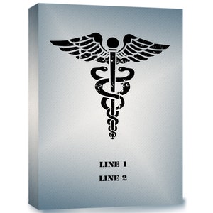 Navy Hospital Corpsman (HM) Ratings Badge Customizable Gallery Wrapped ...