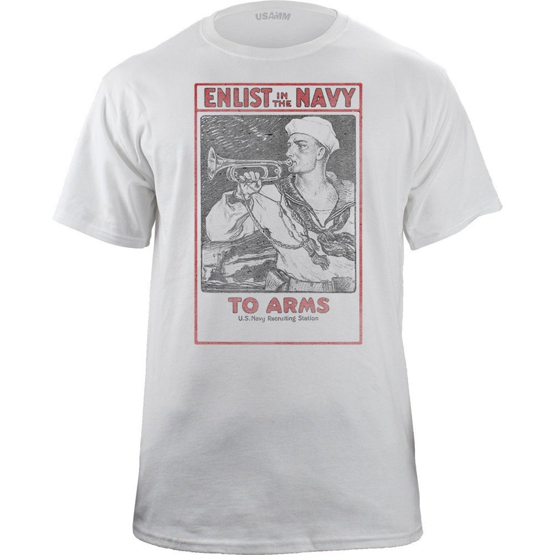 Vintage Navy Recruiting Poster Graphic T-shirt - Etsy