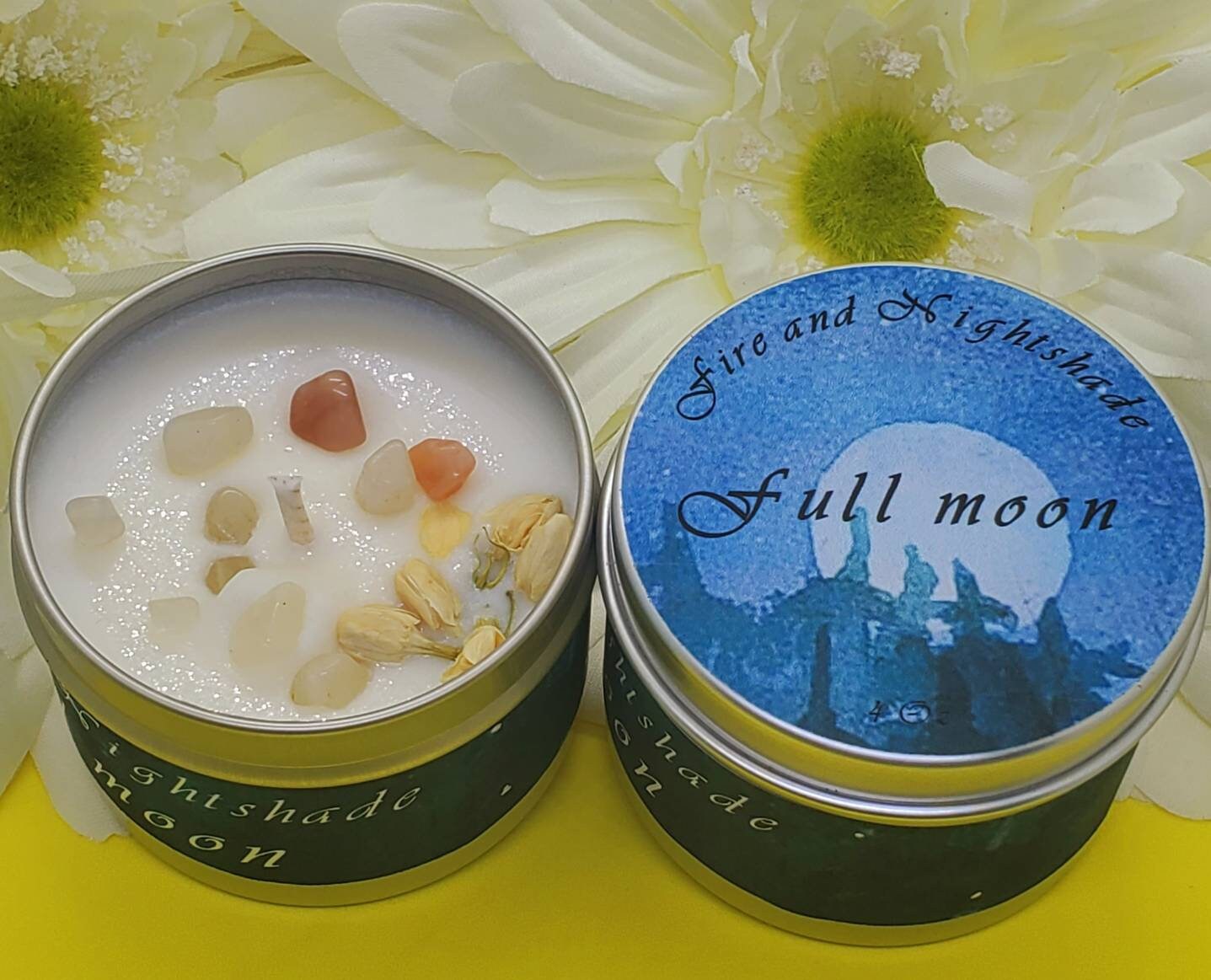 Full moon candle | Etsy