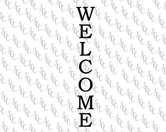 Vertical Welcome Letters - Etsy