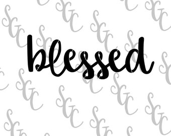 Blessed Stencil | Etsy