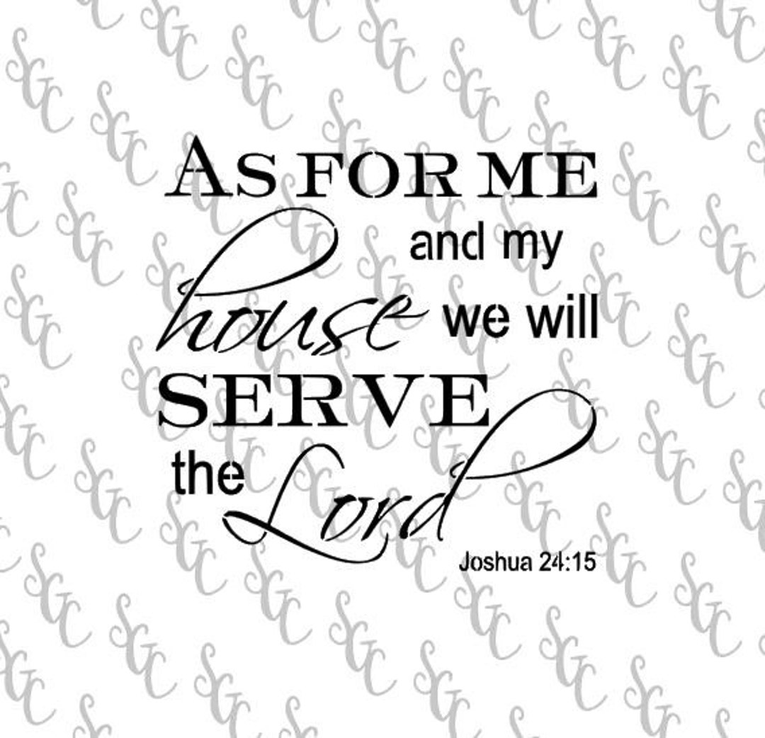 Reusable Stencil Joshua 24:15 as for Me and My House - Etsy