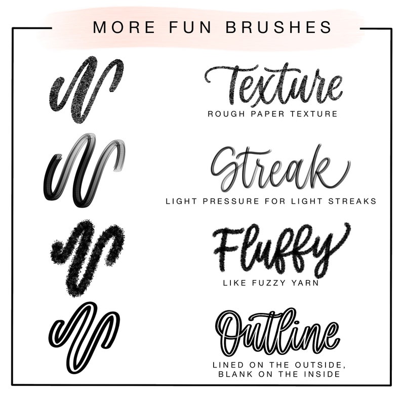 12 Procreate Lettering Brushes, Brush Set for Hand Lettering and Modern ...