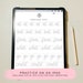 Bounce Lettering Practice Sheets, Common Words (digital Download) - Etsy