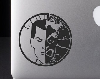Two Face Sticker | Etsy