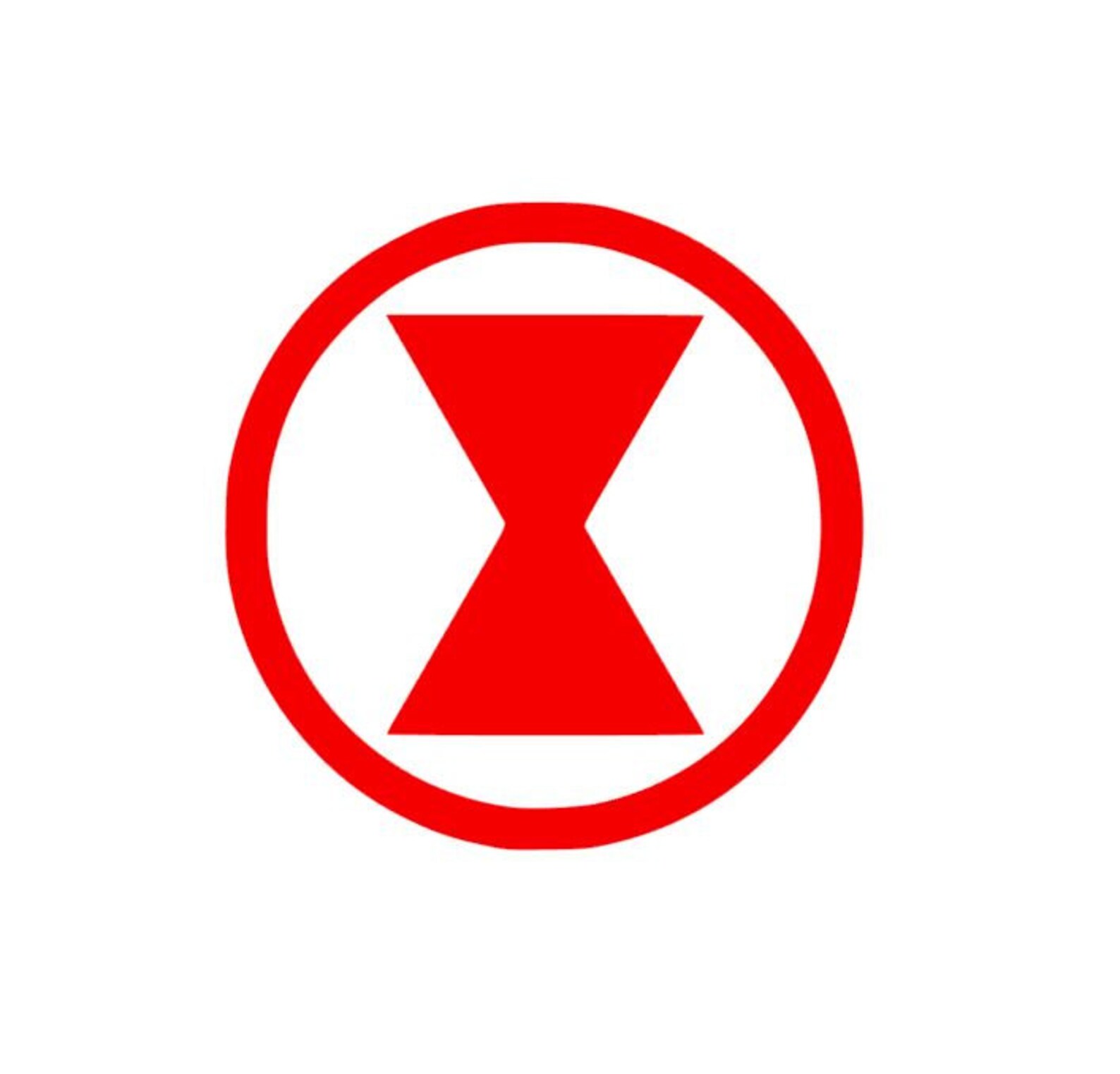 Black Widow Logo Vinyl Decal/Bumper Sticker Marvel Comics | Etsy