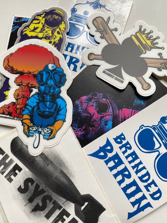 Branded Baron Sticker Pack | Etsy