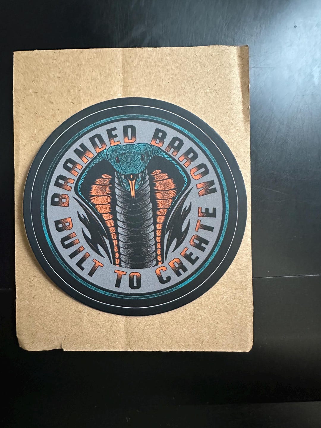 Cobra Circle Sticker - Etsy