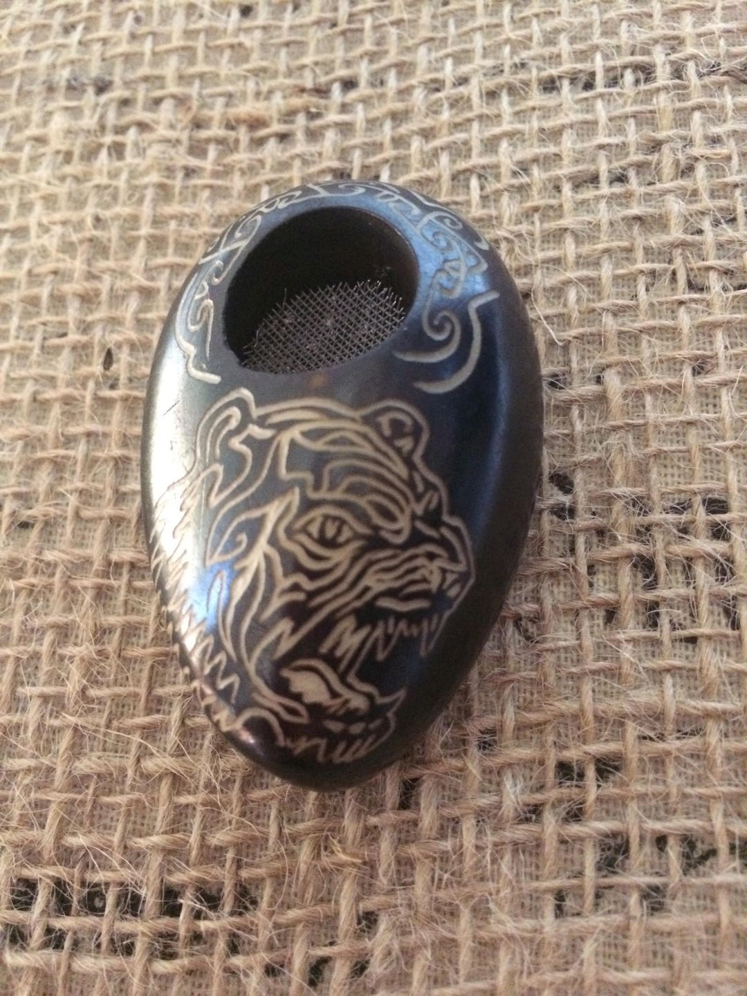 Animal Pipe Tiger Handcarved Pipe Mapacho Pipe Tribal Smoking - Etsy