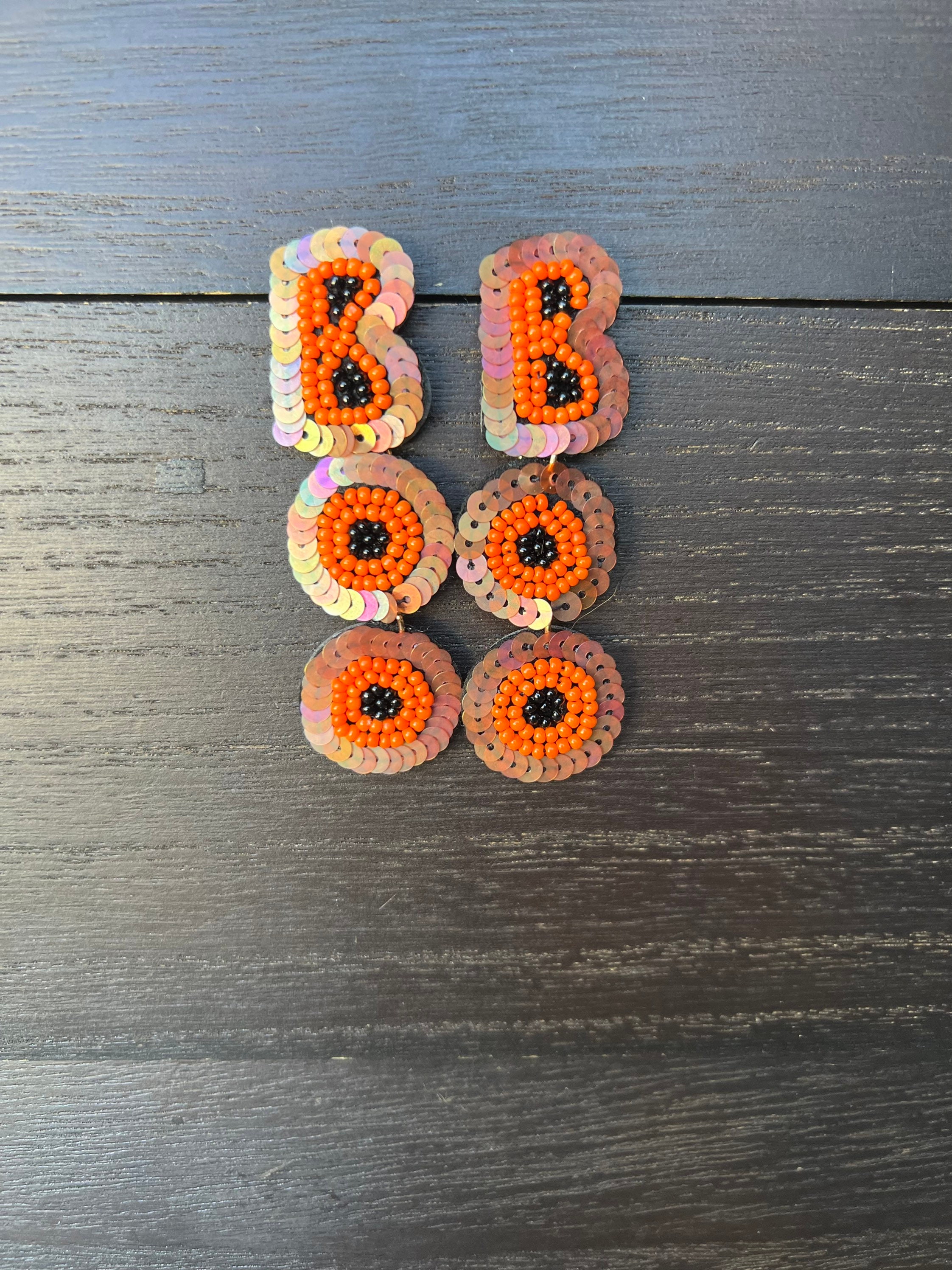 Boo Seed Bead Earrings Halloween Jewelry for Women Seed Bead Drop ...