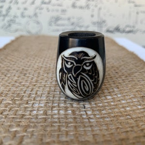 Owl Smoking Pipe Hand Carved Wooden Smoking Bowl Gifts for Smokers ...