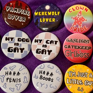 Misc. Silly Meme Buttons 1.5" || Funny Gifts - Etsy