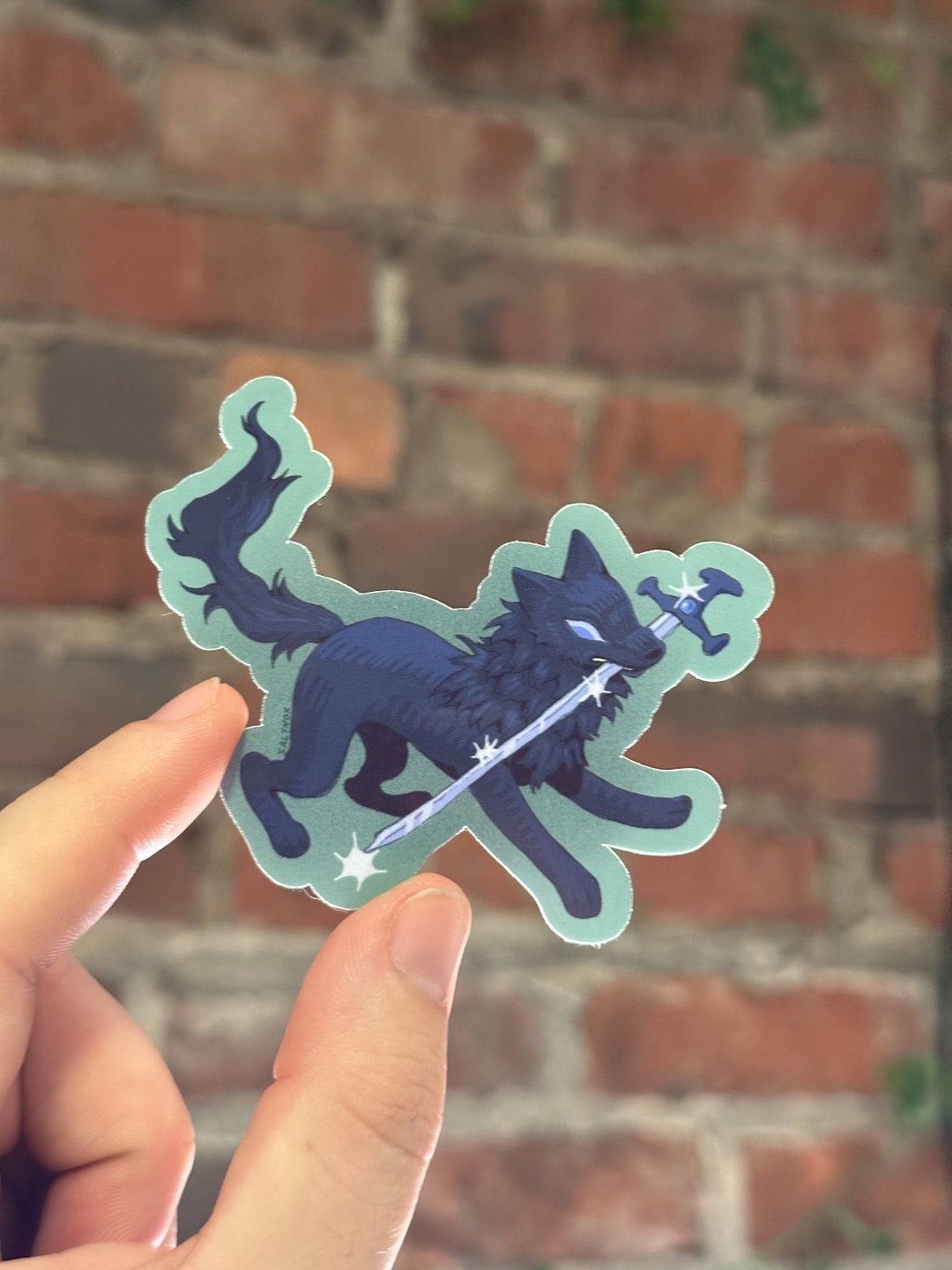 Sword Wolf Sticker - Etsy