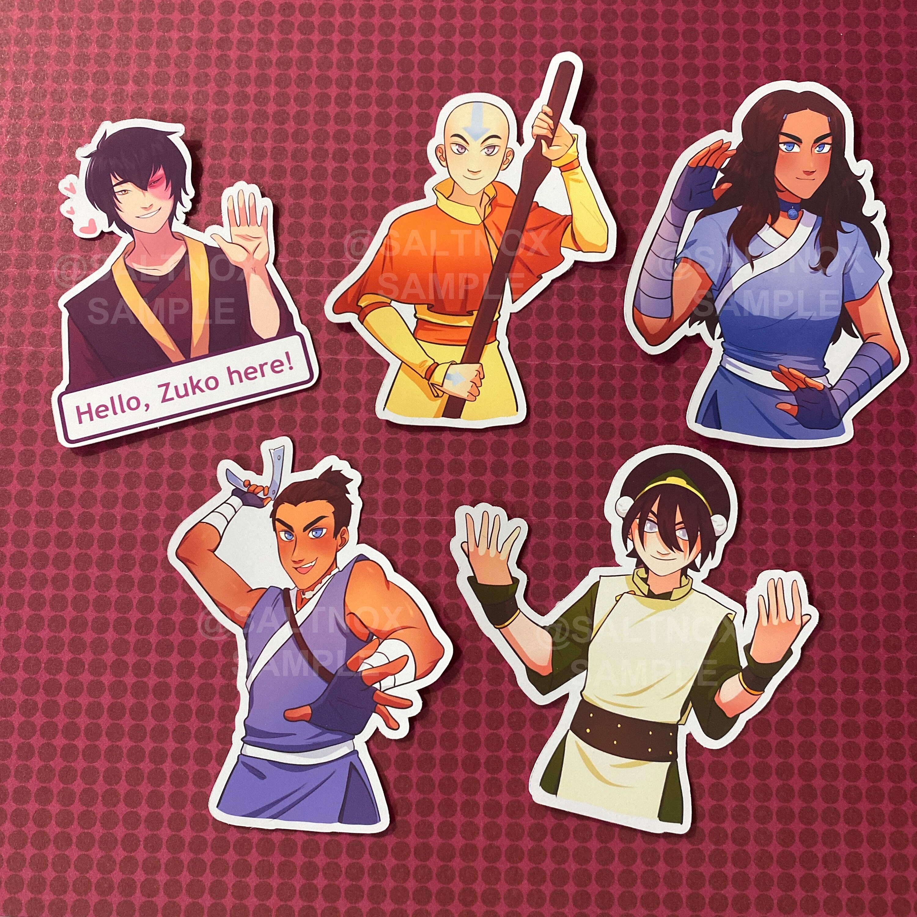Avatar the Last Airbender Matte Stickers read Description for | Etsy