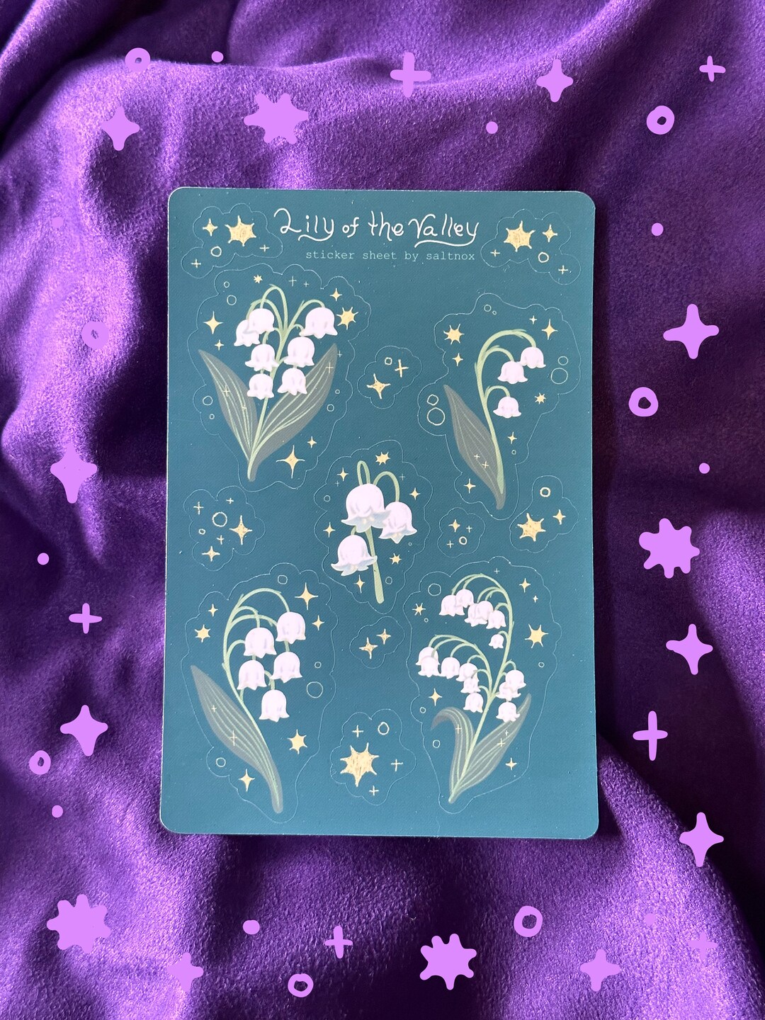 Lily of the Valley Sticker Sheet 4x6 - Etsy