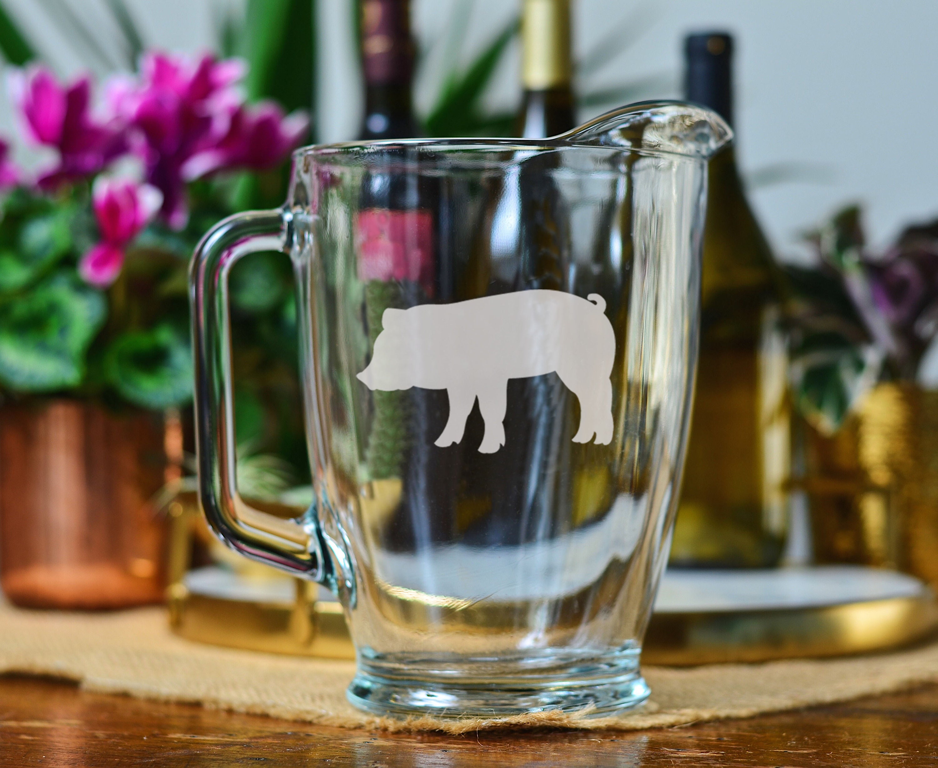 Farm Animal Glasses Goat Pig Cow Horse Rooster Chicken | Etsy