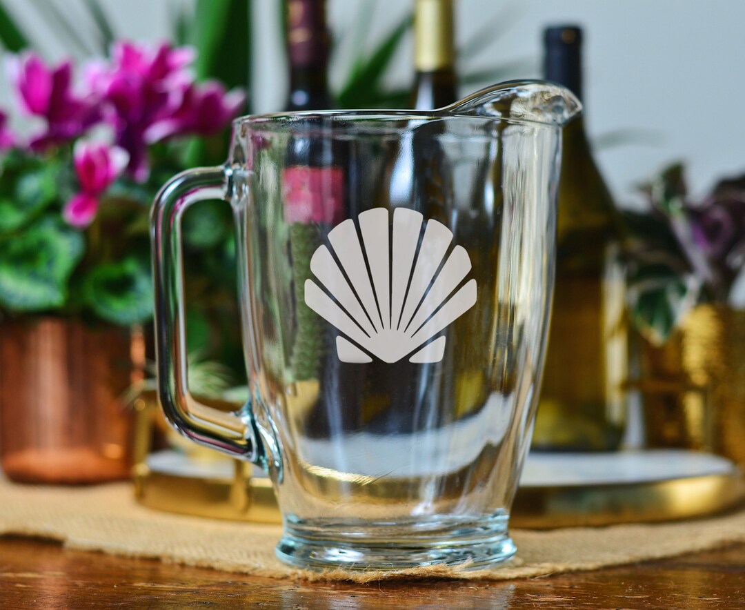 Set of Seashell Glasses Ocean Wine Glassware Starfish - Etsy