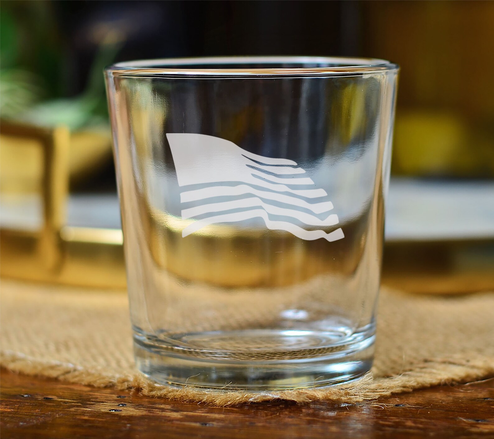 American Flag Glassware; United States of America Barware; Army, Navy ...