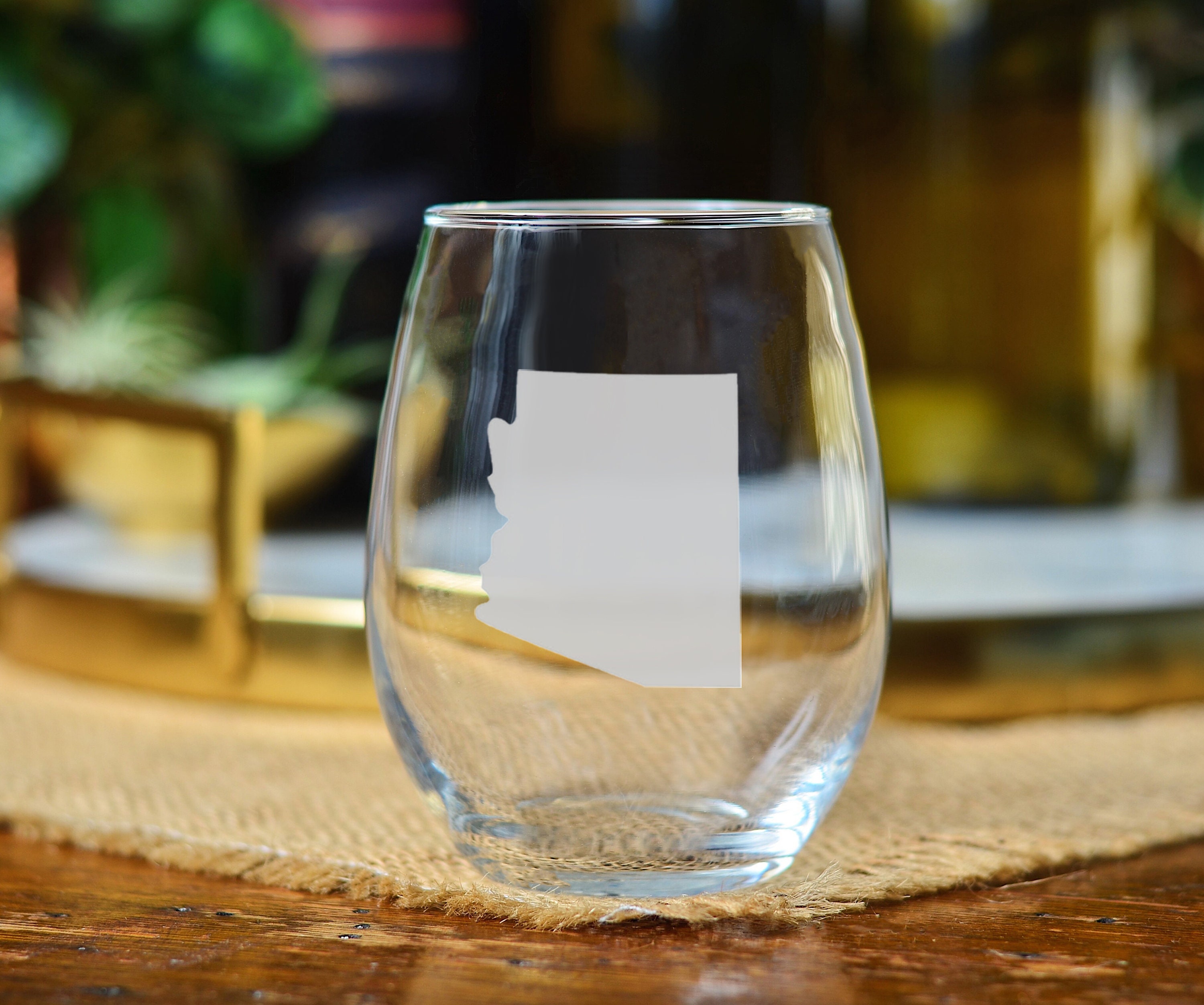 State of Arizona Glassware; University of Arizona Barware; Flagstaff ...