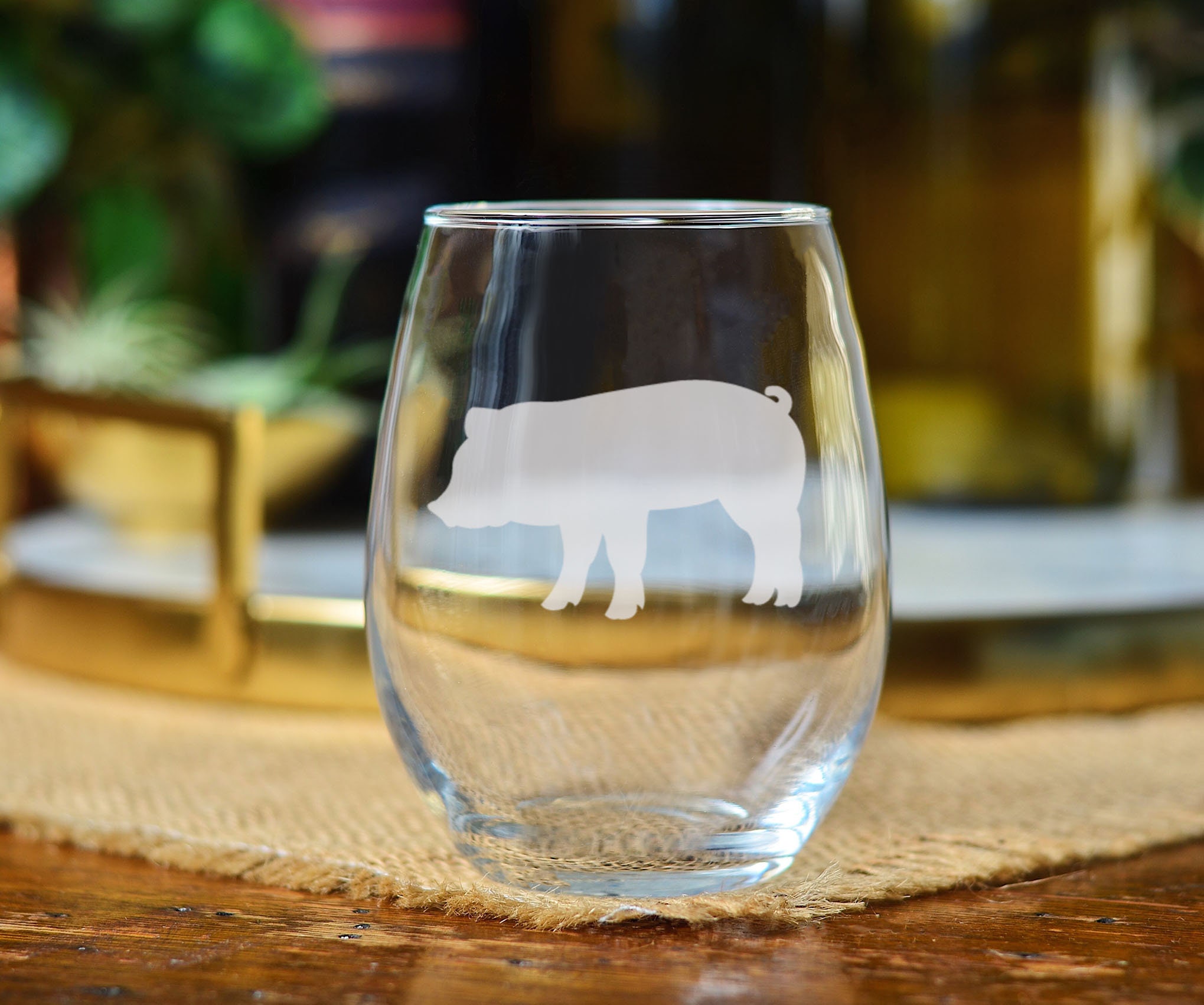Farm Animal Glasses; Goat Pig Cow Horse Rooster Chicken Kitchen Barware ...