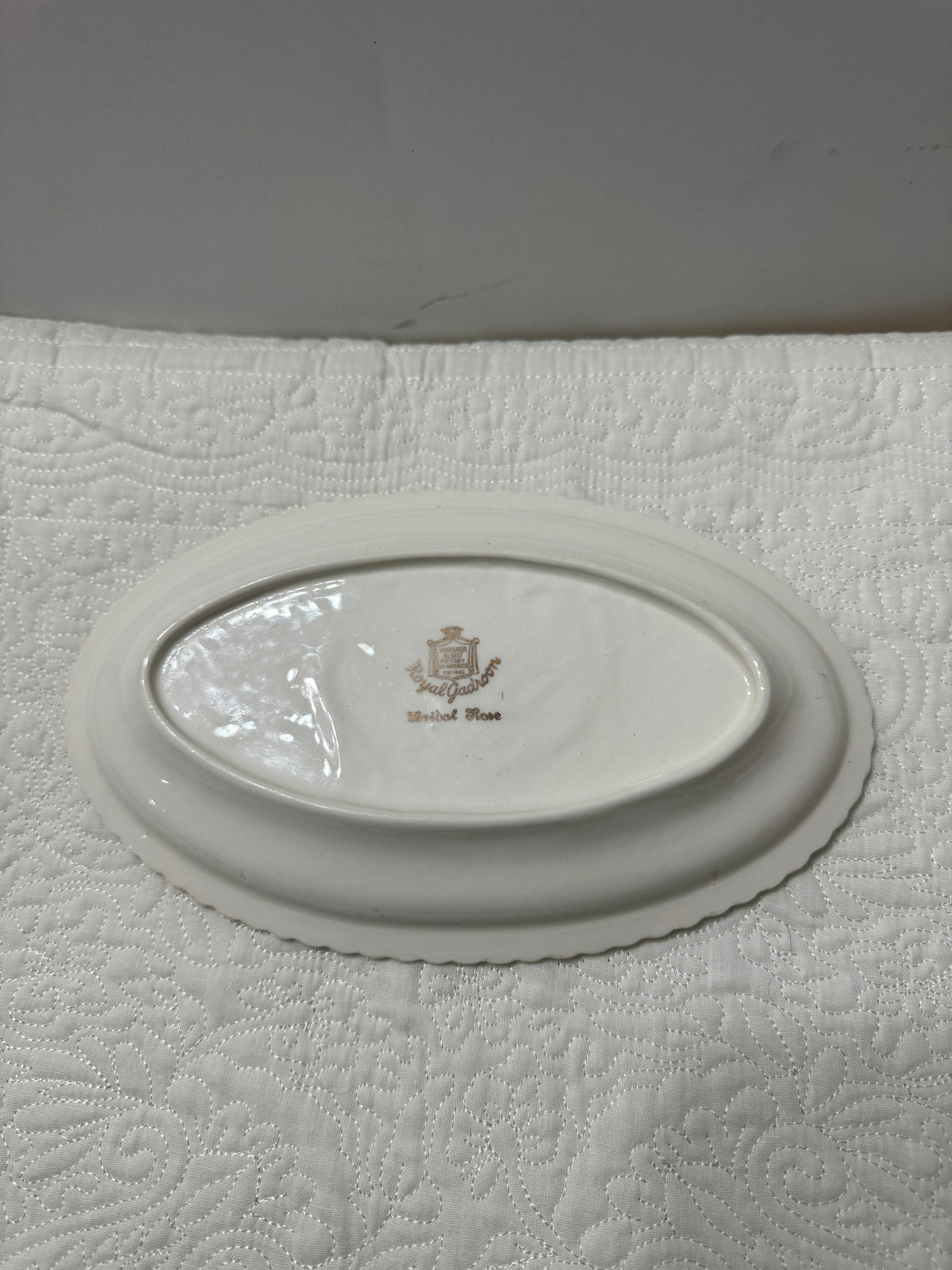 HARKER BRIDAL ROSE Royal Gadroon Vintage Gravy Boat and Dish - Etsy