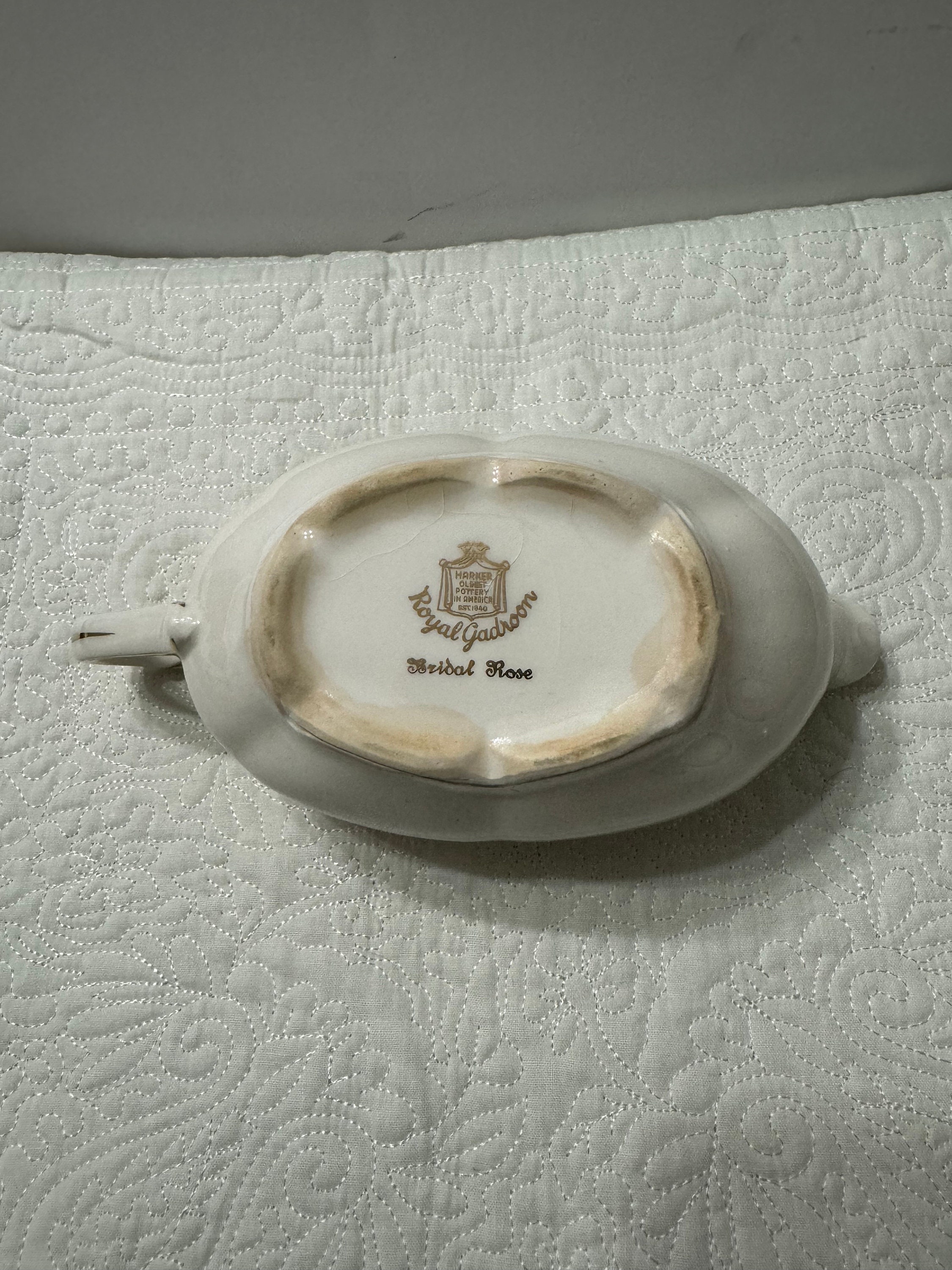HARKER BRIDAL ROSE Royal Gadroon Vintage Gravy Boat and Dish - Etsy
