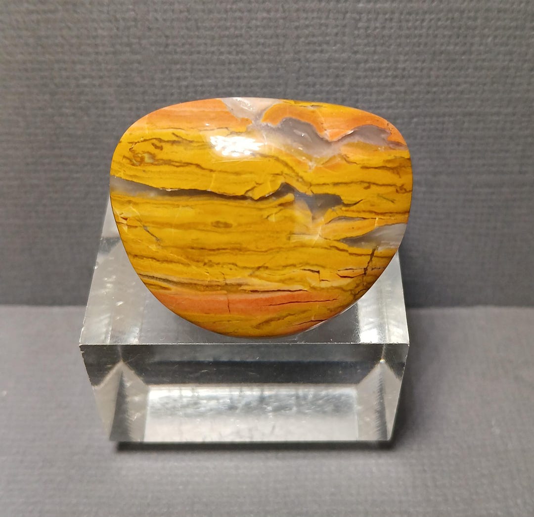 Howardite Jasper Cabochon - Rare Material! Royal Flamingo, Rattlesnake ...