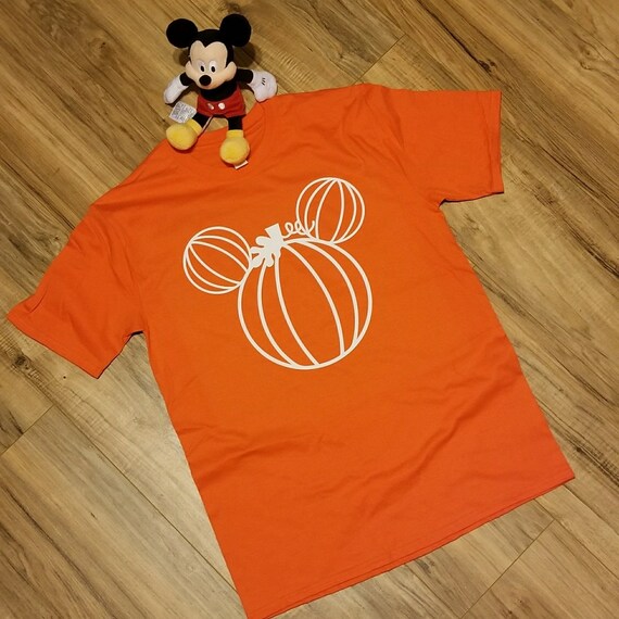 Disney Mickey Head Fall Pumpkin Halloween Shirt | Etsy
