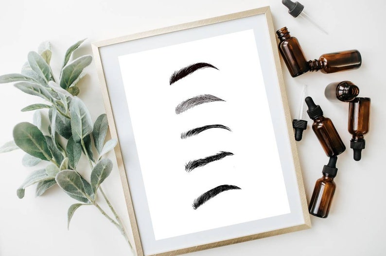 Eyebrow Chart Print, Brow Salon, Esthetician Room Decor, Brow ...
