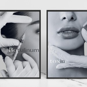 Set of 2 | Fillers and Botox Wall Art | Botulinum Toxin | Med Spa Decor ...
