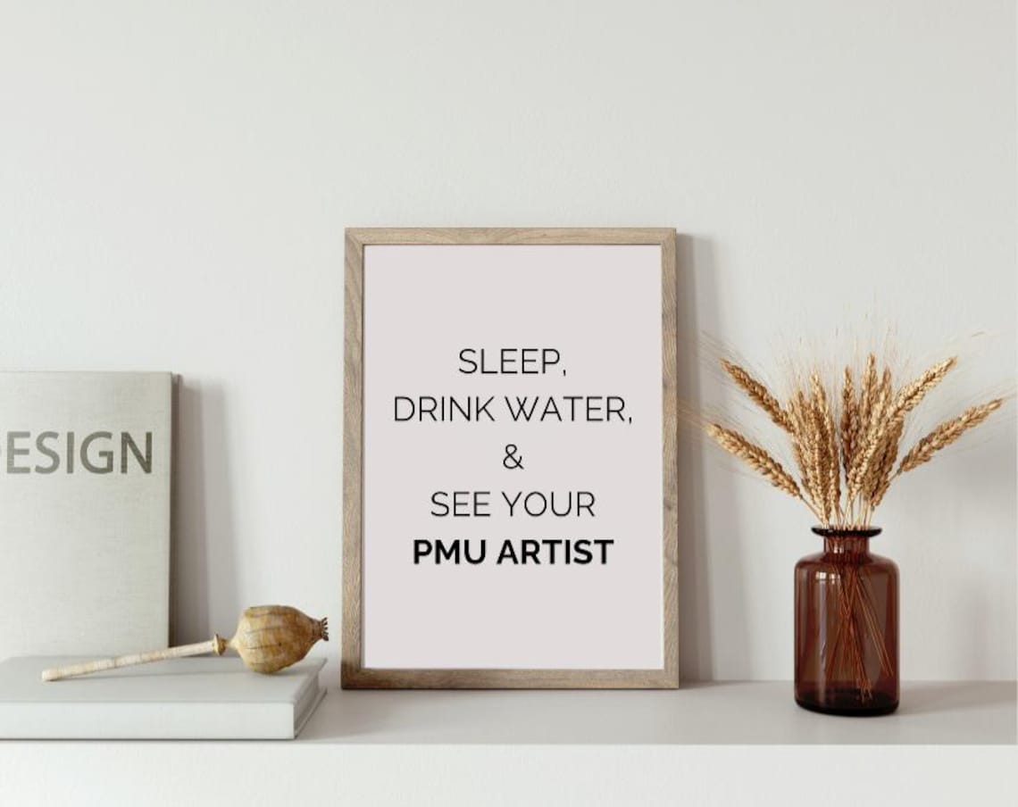 PMU Artist Wall Art, Esthetician Decor, Beauty Salon Decor, Gift for ...