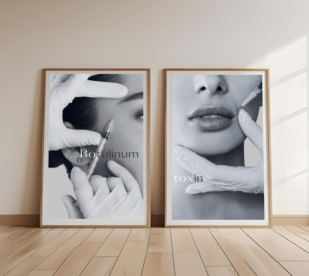 Set of 2 | Fillers and Botox Wall Art | Botulinum Toxin | Med Spa Decor ...