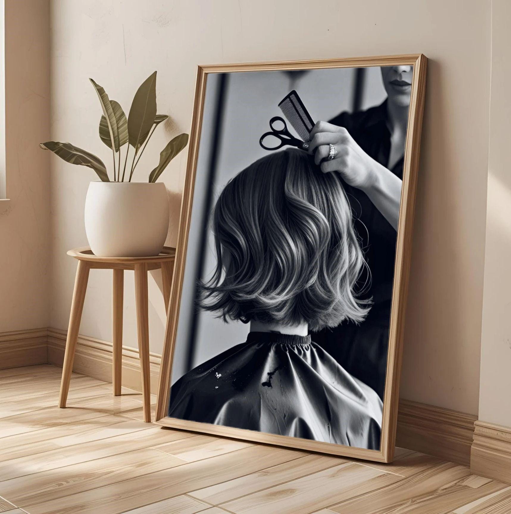 Hairdresser Wall Art | Hair & Beauty Salon Decor | Hair Stylist Gift ...