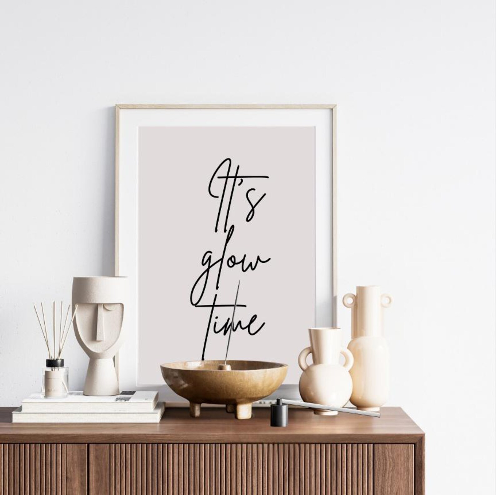 It's Glow Time Beauty Quote Print. Girly Wall Art. Beauty Poster. Hair ...