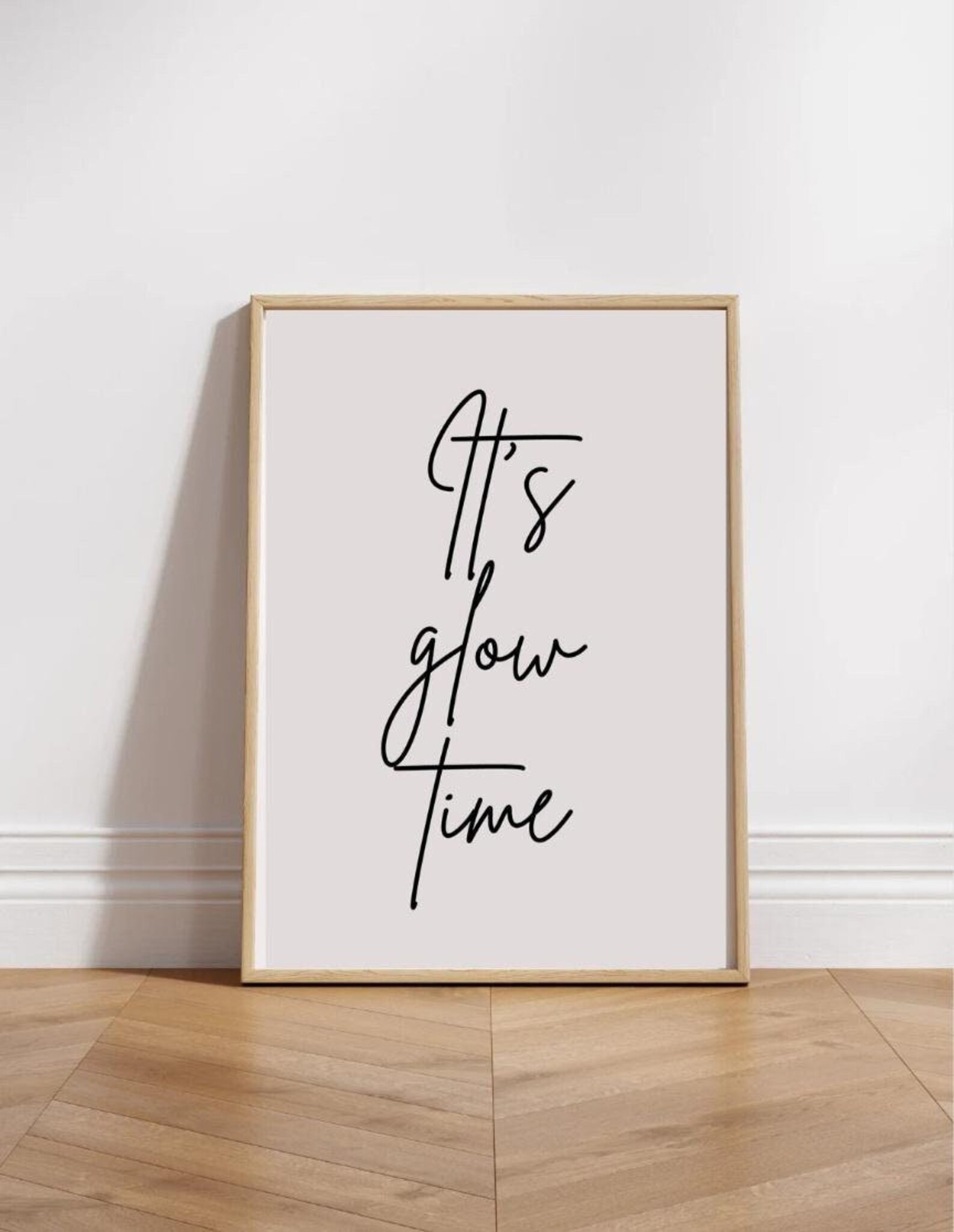It's Glow Time Beauty Quote Print. Girly Wall Art. Beauty Poster. Hair ...