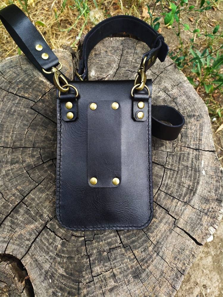 Leather Phone Cases, Gift for Her, Leather Phone Bags, Crossbody iPhone ...