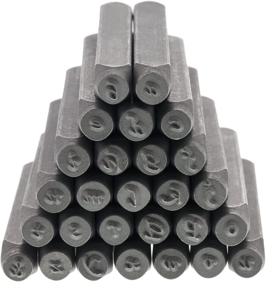 The Beadsmith Steel Alphabet Stamps - Metal Elements - 27-piece 3mm ...