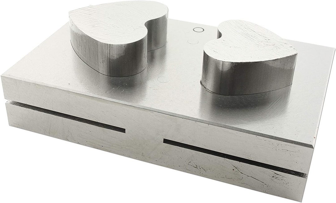 The Beadsmith Steel Heart Disc Cutter Set With 2 Punches and Die. Tool ...