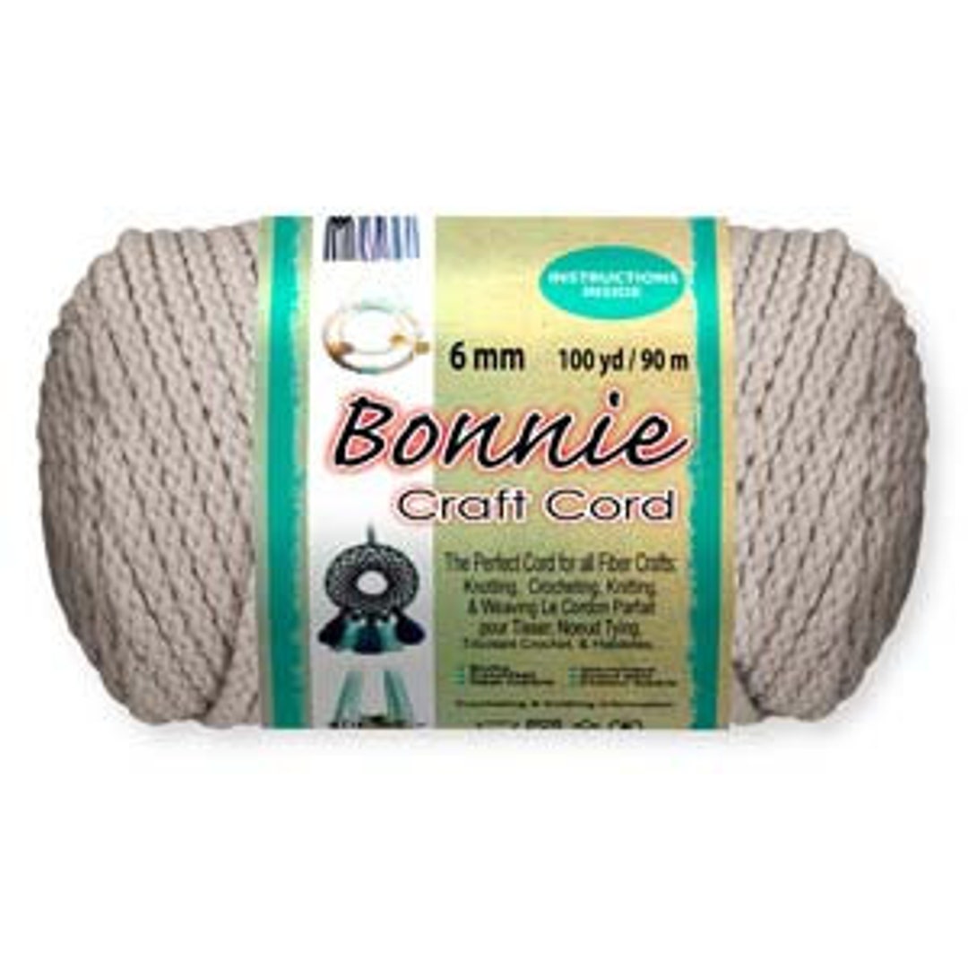 Pepperell 6mm Bonnie Macramé Craft Cord, 100-yard, Lamb's Wool - Etsy