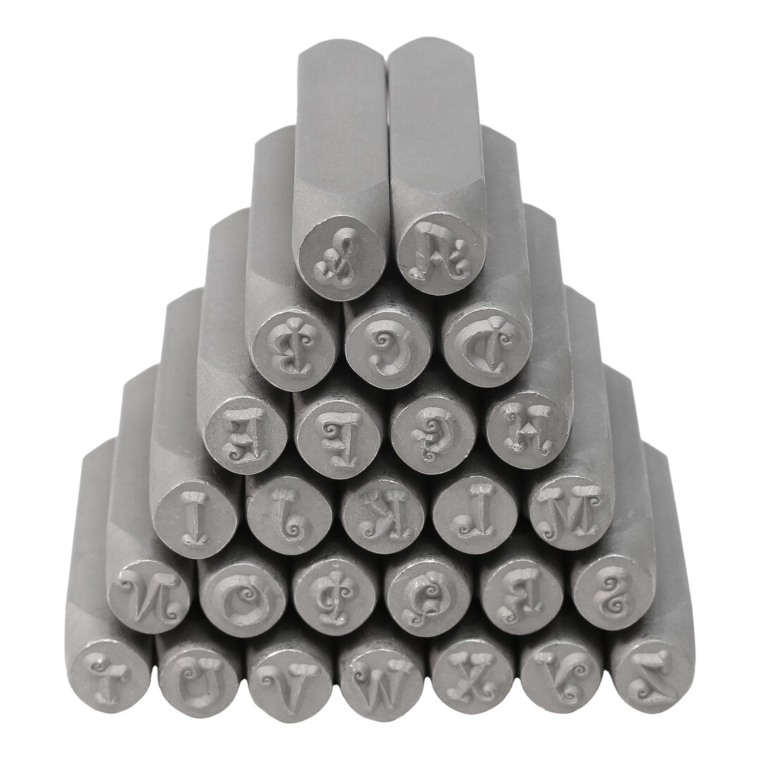 The Beadsmith Steel Alphabet Stamps -metal Elements- 27-piece 6mm ...