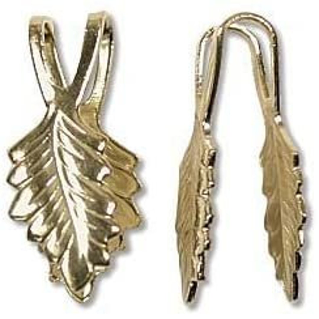 Bail Leaf 19MM Glue ON - Etsy