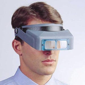Donegan DA-5 Optivisor Headband Magnifier, 2.5x Magnification, 8" Focal ...