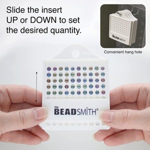 The Beadsmith Bead Counter Set – 4 Trays in Assorted Sizes, 3-8mm ...
