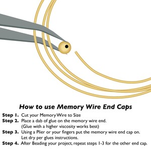 The Beadsmith Memory Wire End Caps– Half Drilled Bead– 3mm, 144pcs ...