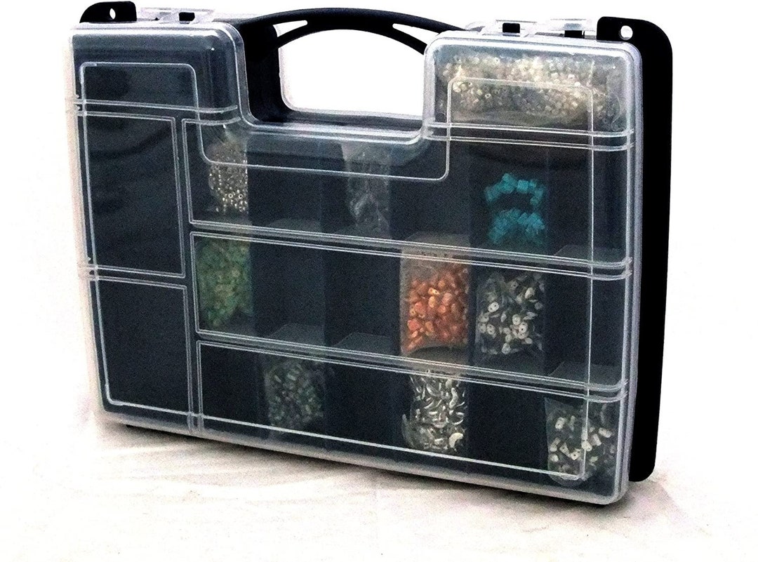 Double Sided 32 Compartment Storage Organizer With See Thru Lids - Etsy