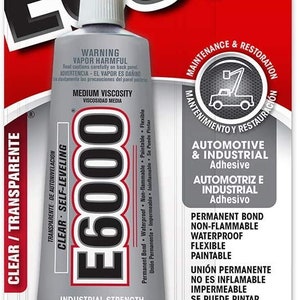 E6000 230022 Medium Viscosity Auto/industrial Adhesive, 3.7 Fl Oz - Etsy