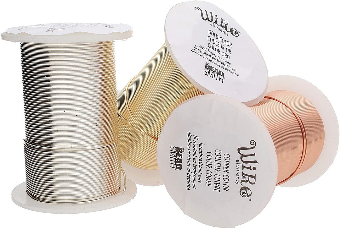 Non Tarnish Craft Wire 18 Gauge Assorted Colors Gold Silver Copper 4 ...
