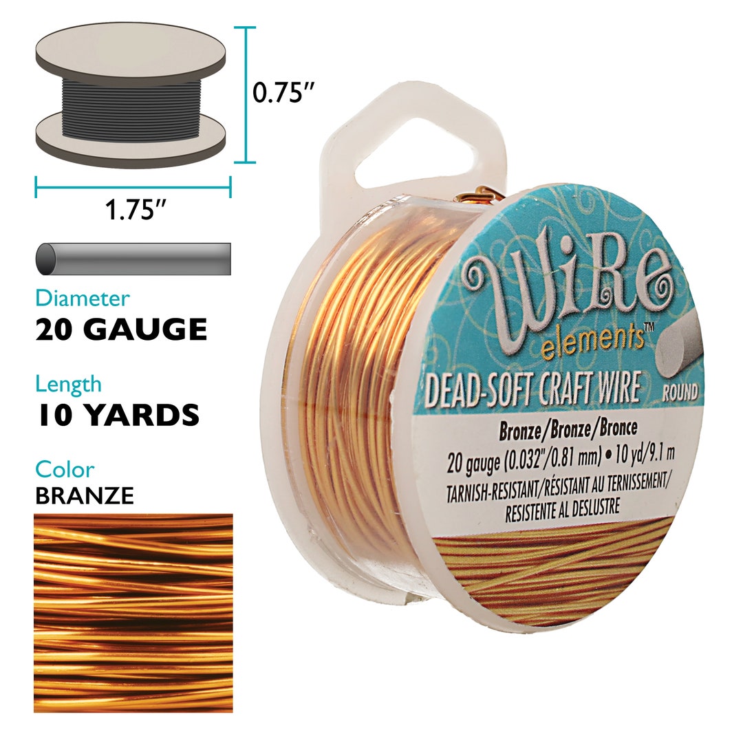The Beadsmith Wire Elements Craft Wire– Tarnish Resistant, Soft Temper ...